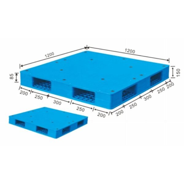 Plastic Reversible Pallet for Wholesale - Solid Deck - 1200*1200 | H1212PSC