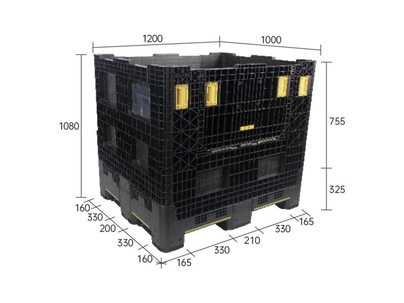 Collapsible & Foldable Plastic Pallet Boxes Wholesale